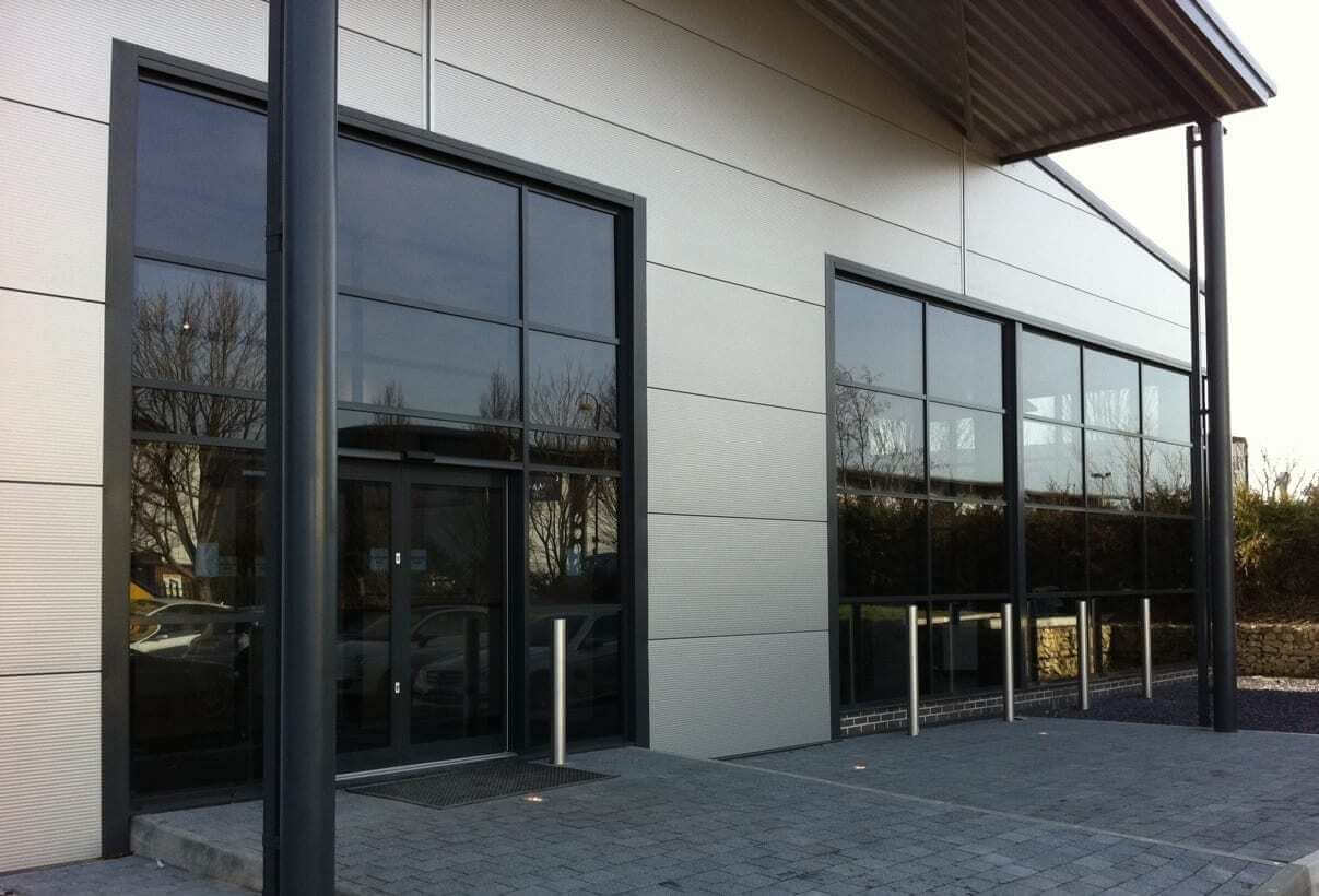 Aluminium Curtain Walling - Combat Doors - UK Service
